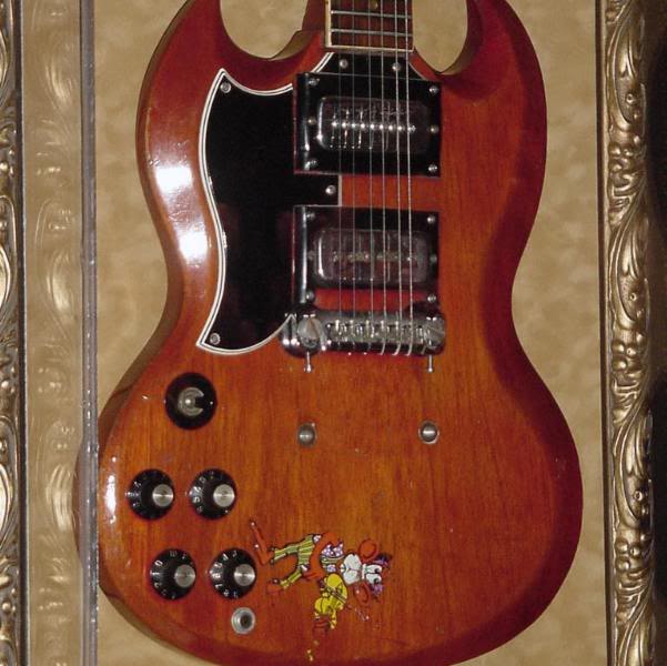 Creative Cuts Inlays: Tony Iommi Custom Monkey SG Body Sticker