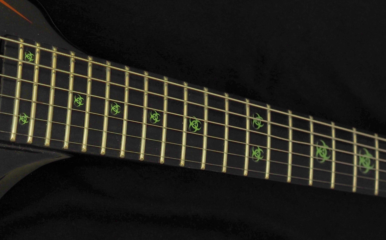 Creative Cuts Inlays: Biohazard Logo Inlay Stickers GREEN & BLACK