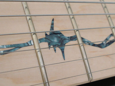 Creative Cuts Inlays: Barb Wire Guitar Inlay Stickers BLACK PEARL