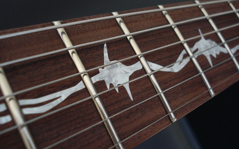 Creative Cuts Inlays: Barb Wire Guitar Inlay Stickers MOP WHITE PEARL