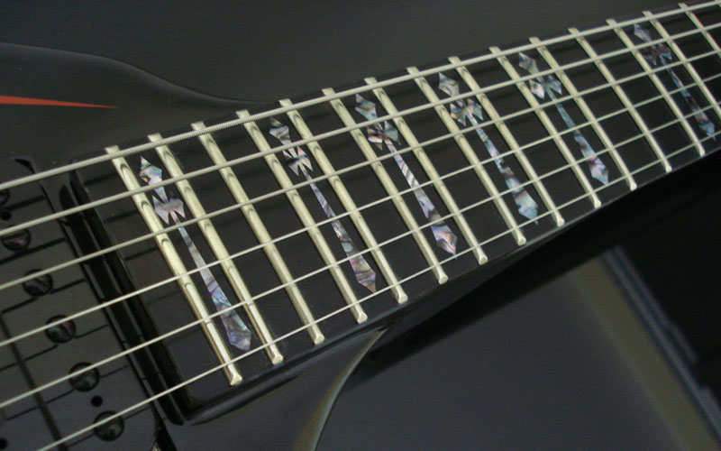 Creative Cuts Inlays: Diamond Cross Guitar Inlay Stickers ABALONE