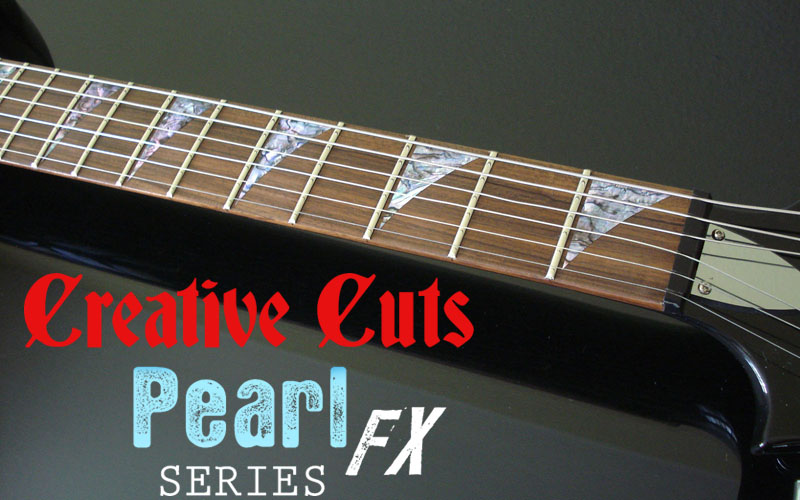 Creative-Cuts Inlays: Jackson Shark Fin Guitar Inlay Stickers ABALONE
