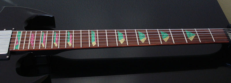Creative Cuts Inlays: Pyramid Jem Guitar Inlay Stickers COLORED PEARL