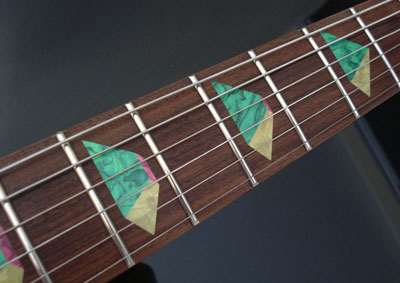 Creative Cuts Inlays: Pyramid Jem Guitar Inlay Stickers COLORED PEARL
