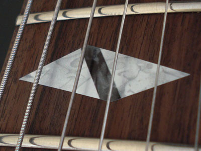 Creative Cuts Inlays: Split Diamond Guitar Inlay Stickers MOP