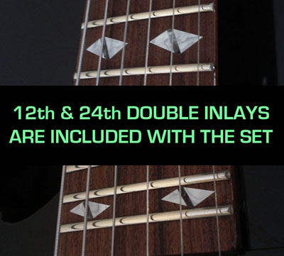 Creative Cuts Inlays: Split Diamond Guitar Inlay Stickers MOP